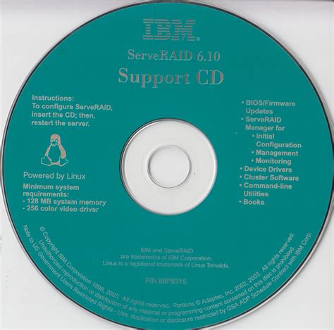 IBM ServeRAID 6 10 Support CD IBM Free Download Borrow And Streaming Internet Archive