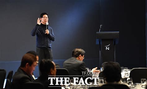 미함사 신년회에서 강연하는 양승조 전 충남도지사 Tf사진관 포토 기사 더팩트