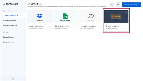 New Connections Page Help Zoho Deluge