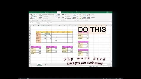 Data Consolidation🤩⚡🤟 Exceltips Tricks Excel Tips Foryou Computer Exceltutorial