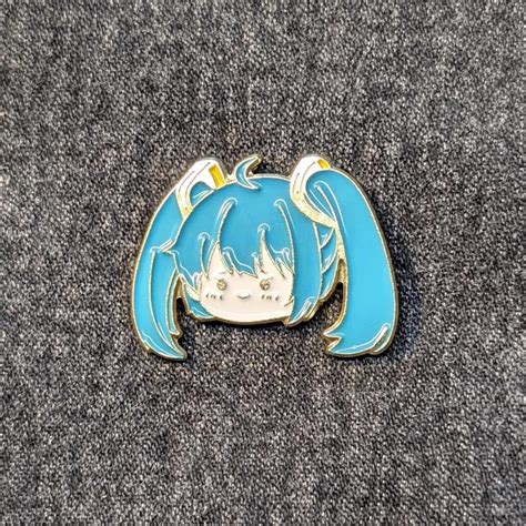 Cute Chibi Hatsune Miku Enamel Pin Etsy