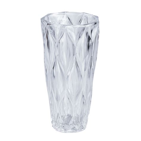 Ваза для цветов 24 5 см стеклянная прозрачная Ø 11 см для роз орхидей тюльпанов лаванды