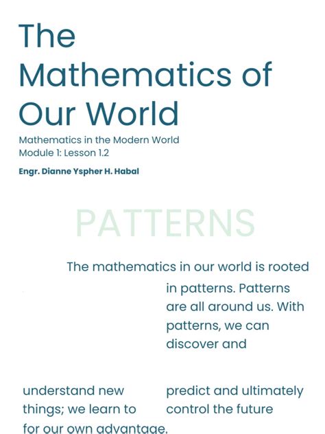 Mmw Second Lecture Pdf Pattern Symmetry