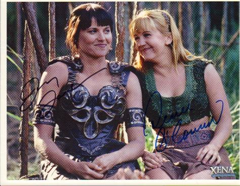 Lucy Lawless And Rene Oconnor Signed Photograph Auction