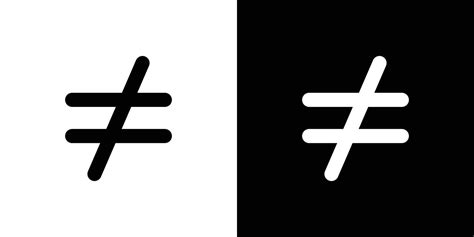 Inequality Icon Linear Logo Isolated 50193143 Vector Art At Vecteezy