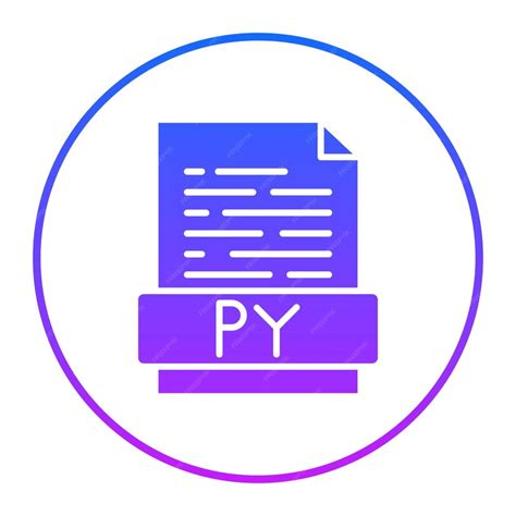 Premium Vector Python File Vector Illustration