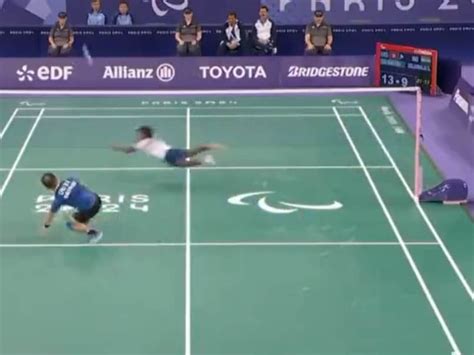 india badminton star sivarajan solaimalai s flying return at paralympics is viral watch