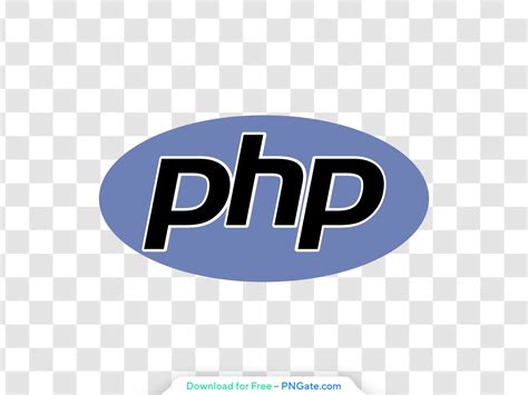 Php Logo In Blue Oval With Black Text Free Png Pngate