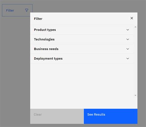 Filter Panel Composite Filter Panel Component Modal React Not Appearing Correctly · Issue