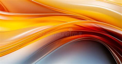Abstract 3d Render Glossy Reflective Metallic Organic Curve Wave In Motion Gradient Design