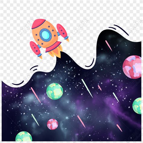 다채로운 행성 공간 칼 로켓입니다 우주 일러스트 하늘외계인디자인 Png 일러스트 무료 다운로드 Lovepik