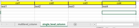 python 3 x load tables from excel sheets with both multilevel column data frames and single