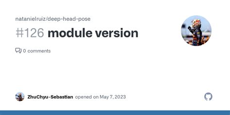 module version · issue 126 · natanielruiz deep head pose · github