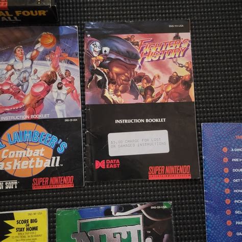 Lot Of Super Nintendo Entertainment System Snes Game Boxes And