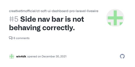 Side Nav Bar Is Not Behaving Correctly · Issue 5 · Creativetimofficial Ct Soft Ui Dashboard