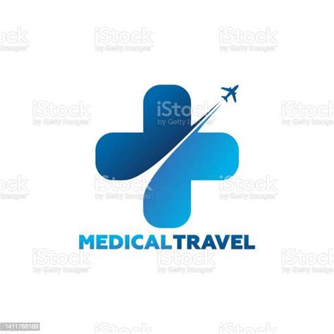 의료 여행 로고 템플릿 디자인 벡터 엠블럼 디자인 개념 크리에이 티브 기호 아이콘 0명에 대한 스톡 벡터 아트 및 기타 이미지 0명 개념 개념과 주제 Istock