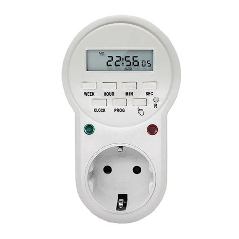 Euusauk Timer Plug Electronic Timer Digital Prog Vicedeal