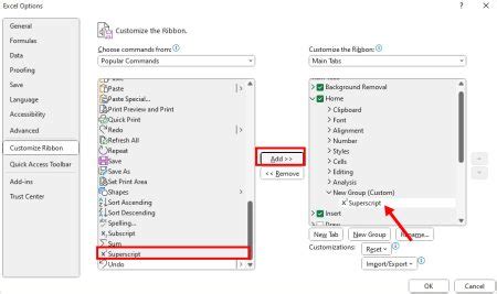 How To Add A Superscript In Excel