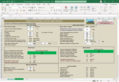 3 Phase Panel Schedule Template Excel
