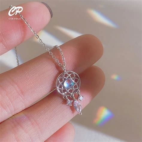 여성을 위한 술 월장석 매력 목걸이 크리에이티브 펜던트 우아한 파티 목걸이 쥬얼리 펜던트 목걸이 Aliexpress