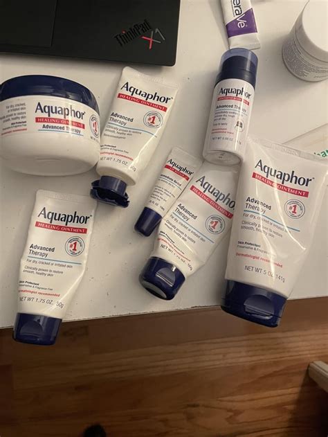 Accutane Starter Kit Lol This Is How Much Aquaphor I Used Throughout 7