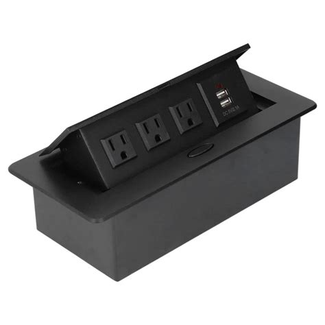 Desktop Socket Embedded Power Outlet With Dual Usb Port For Charging 10a♫ £33 17 Picclick Uk