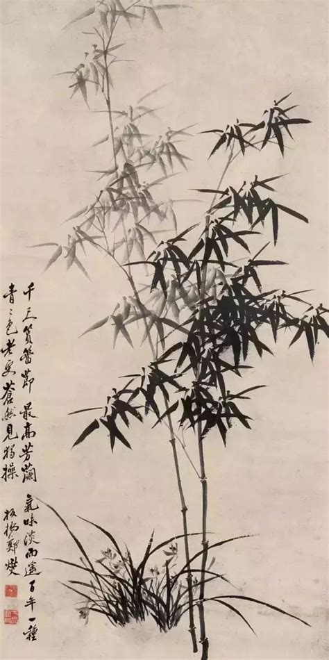 郑板桥最经典的20幅兰竹石图，充分体现了书画同源的理念 兰清竹韵