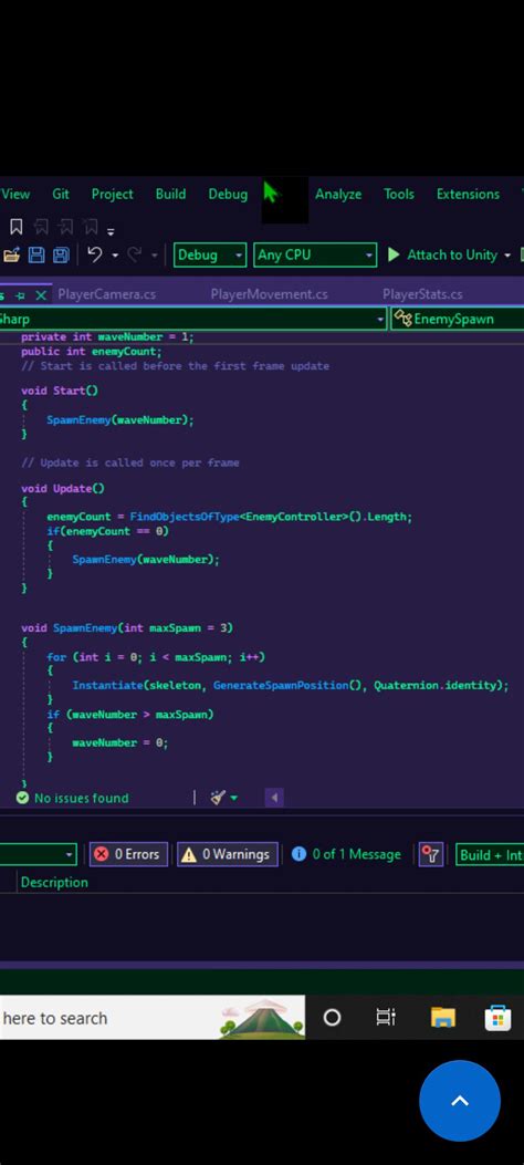 I M Trying To Incrementally Spawn One More Enemy When I Destroy The Current Ones But Either