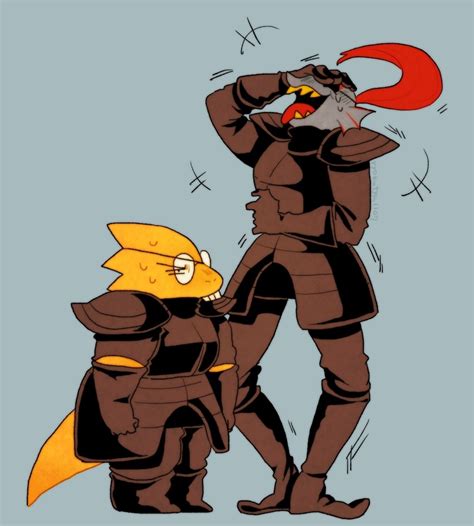 Undyne And Alphys Undertale Drawn By Ryokutya Danbooru
