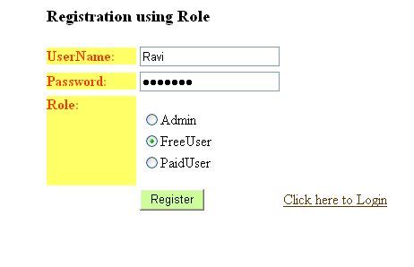 Registration And Login By Role In Asp Net