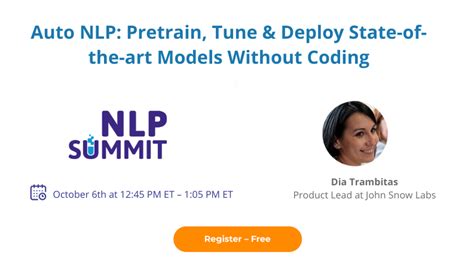 auto nlp deploy state of the art models nlp summit