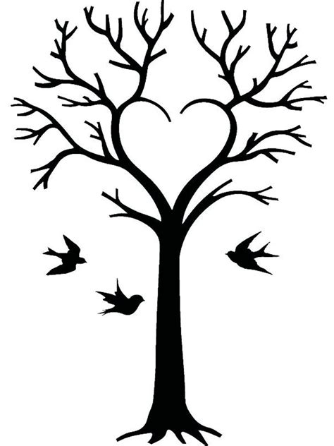 Free Printable Tree Without Leaves Stencils And Templates