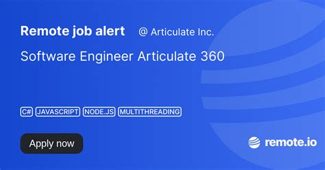 Software Engineer Articulate 360