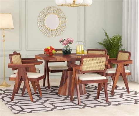 Chilton 6 Seater Round Dining Table Set Kuber Furniture