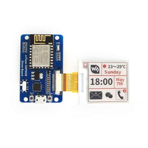 waveshare 1 54 inch bare e paper screen driver board onboard esp8266