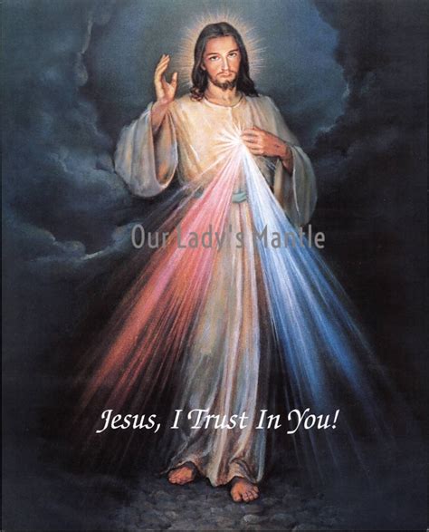 11x14 Jesus The Divine Mercy Catholic Print Picture Poster From Italy