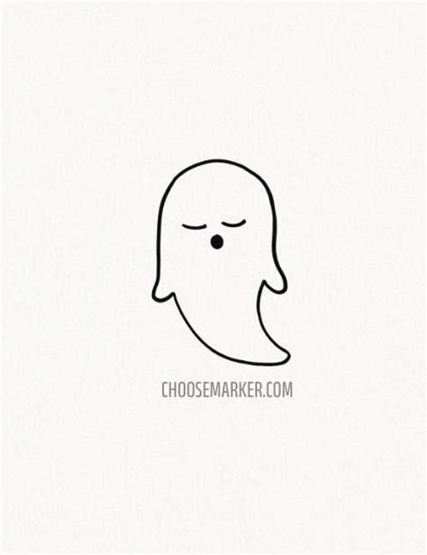 Easy And Cute Ghost Boo Drawing Ideas Halloween Special