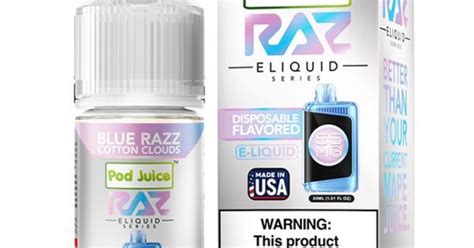 Raz X Pod Juice Tobacco Free Nicotine Salt E Liquid 30ml 25mg And 50mg