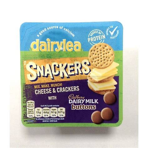 Dairylea Snackers Cheese And Crackers With Mini Cadbury Buttons