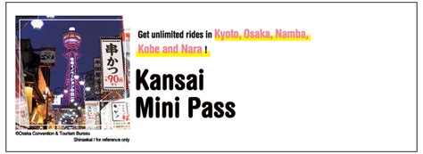 Kansai Mini Pass Japan Rail Travel