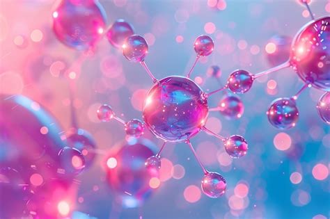 Premium Photo Abstract Molecule Structure Research In Molecular Chemistry