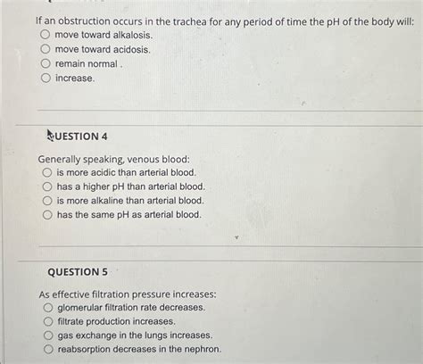 Solved If An Obstruction Occurs In The Trachea For Any