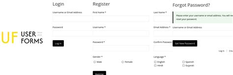 User Forms Plugin —