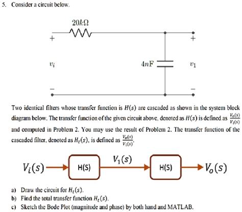 Solved Two Identical Filters Whose Transfer Function Is Hs Are