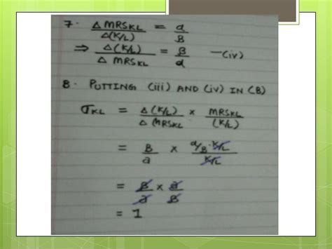 Elasticity Of Substitution