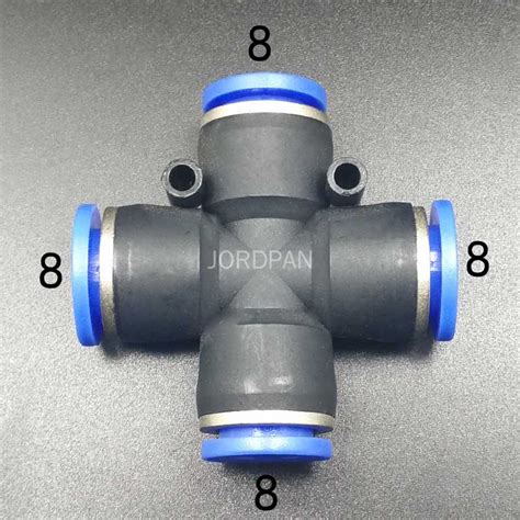 1pcs Pneumatic Fittings Pza Four Way Connector For 4mm 6mm 8mm 10mm