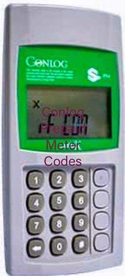Conlog Prepaid Meter Codes