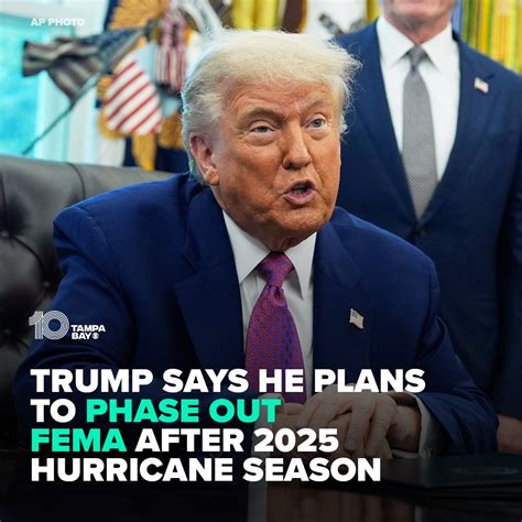 Trump To Wind Down Fema After 2025 Hurricane Season Cut Federal