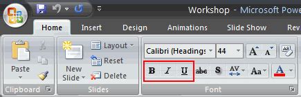 PowerPoint Text Basics