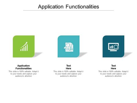 Application Functionalities Ppt Presentation Summary Templates Cpb